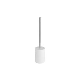 Brillantbad MAXIMA WC-B&uuml;rstengarnitur Polyresin Messing Chrom Wei&szlig; 98x455x98 mm f&uuml;r Bad & WC >> Freistehend anwendbar