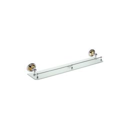 Brillantbad BETRO GOLD Doppelhandtuchhalter Messing Gold Chrom 660x90x125 mm f&uuml;r Bad & WC >> zum Bohren