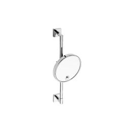 Brillantbad META Rasier- & Kosmetikspiegel Messing Chrom poliert 200x550x140 mm, &oslash;200 mm f&uuml;r Bad & WC >> zum Bohren