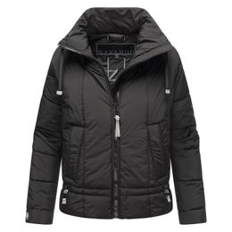 Navahoo Damen Winter Jacke Recyceltes Kurz Winterjacke gef&uuml;tterter Steh Kragen Luftzauber
