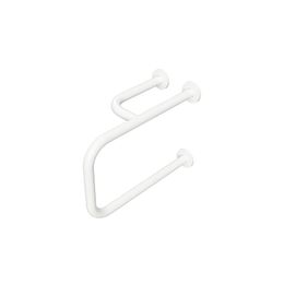 Brillantbad BELP St&uuml;tzgriff Links Eisen Wei&szlig; mit Abdeckung 235x380x776 mm, 120 kg Traglast f&uuml;r Bad & WC >> zum Bohren