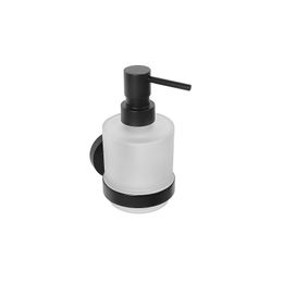Brillantbad BARK Seifenspender Mini Messing Schwarz 75x145x100 mm, 200 ml f&uuml;r Bad & K&uuml;che >> zum Bohren oder Kleben*