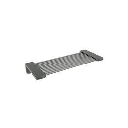 Brillantbad BAPHIT Duschablage Edelstahl Messing Metallic Grau matt 110x270x40 mm f&uuml;r Bad & WC >> zum Bohren