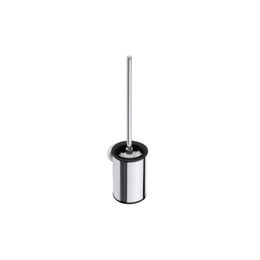 Brillantbad BOMEGA WC-B&uuml;rstengarnitur B&uuml;rste Wei&szlig; Messing Chrom poliert 95x385x120 mm f&uuml;r Bad & WC >> zum Bohren oder Kleben*