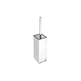 Brillantbad BASA WC-B&uuml;rstengarnitur stehend oder h&auml;ngend Messing Chrom 80x365x80 mm f&uuml;r Bad & WC >> zum Bohren oder Freistehend anwendbar