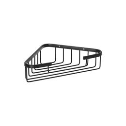 Brillantbad BYTRO Eckseifenkorb Messing Schwarz 150x245x60 mm f&uuml;r Bad & WC >> zum Bohren