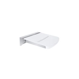 Brillantbad BELP Duschklappsitz Edelstahl Kunststoff poliert 462x120x450 mm, 180 kg Traglast f&uuml;r Bad & WC >> zum Bohren