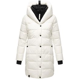 Navahoo Damen Winter Steppmantel Stepp Jacke Mantel Parka mit Kapuze Knutschilein