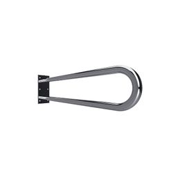 Brillantbad BELP St&uuml;tzgriff in U-Form Edelstahl poliert 100x250x829 mm, 120 kg Traglast f&uuml;r Bad & WC >> zum Bohren
