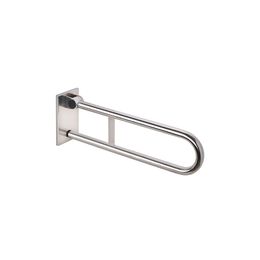 Brillantbad BELP St&uuml;tzklappgriff in U-Form abnehmbar Edelstahl poliert mit Abdeckung 120x225x616 mm, 120 kg Traglast f&uuml;r Bad & WC >> zum Bohren