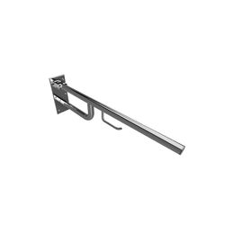 Brillantbad BELP St&uuml;tzklappgriff mit Toilettenpapierhalter Edelstahl poliert 100x250x760 mm, 120 kg Traglast f&uuml;r Bad & WC >> zum Bohren