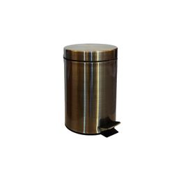 Brillantbad BETRO BRONZE Abfalleimer Edelstahl Bronze 170x260x170 mm, 3 Ltr f&uuml;r Bad & K&uuml;che >> Freistehend anwendbar