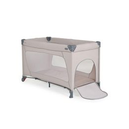 Cangaroo Reiselaufstall One Touch R&auml;der Seiteneingang Matratze klappbar Tasche beige