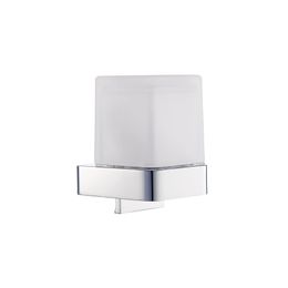 Brillantbad BOLO Glasseifenspender Messing Glas Chrom poliert 75x116x95 mm, 200 ml f&uuml;r Bad & K&uuml;che >> zum Bohren