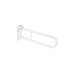 Brillantbad BELP St&uuml;tzklappgriff in U-Form Eisen Wei&szlig; 100x250x616 mm, 120 kg Traglast f&uuml;r Bad & WC >> zum Bohren