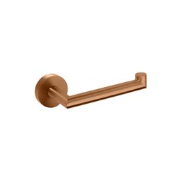 Brillantbad BAMBER Papierrollenhalter ohne Deckel Messing Gold Kupfer matt 70x175x55 mm f&uuml;r Bad & WC >> zum Bohren