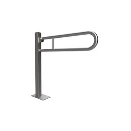 Brillantbad BELP St&uuml;tzklappgriff in U-Form Bodenmontage Edelstahl geb&uuml;rstet 150x870x872 mm, 120 kg Traglast f&uuml;r Bad & WC >> zum Bohren