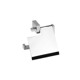 Brillantbad MAXIMA WC-Papierrollenhalter mit Deckel Messing Chrom 128x135x50 mm f&uuml;r Bad & WC >> zum Bohren