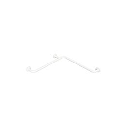 Brillantbad BELP Duschgriff Eisen Wei&szlig; mit Abdeckung 710x80x710 mm, 120 kg Traglast f&uuml;r Bad & WC >> zum Bohren