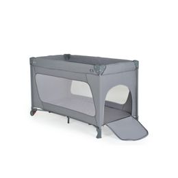 Cangaroo Reiselaufstall One Touch R&auml;der Seiteneingang Matratze klappbar Tasche grau