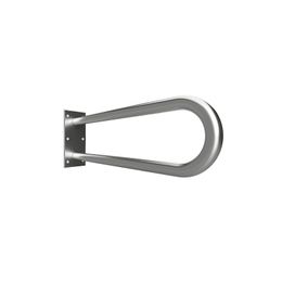 Brillantbad BELP St&uuml;tzgriff in U-Form Edelstahl geb&uuml;rstet 100x250x616 mm, 120 kg Traglast f&uuml;r Bad & WC >> zum Bohren