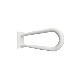 Brillantbad BELP St&uuml;tzgriff in U-Form Eisen Wei&szlig; mit Abdeckung 100x250x616 mm, 120 kg Traglast f&uuml;r Bad & WC >> zum Bohren
