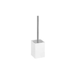 Brillantbad MAXIMA WC-B&uuml;rstengarnitur Polyresin Messing Chrom Wei&szlig; 92x385x92 mm f&uuml;r Bad & K&uuml;che >> Freistehend anwendbar