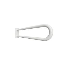 Brillantbad BELP St&uuml;tzgriff in U-Form Eisen Wei&szlig; mit Abdeckung 103x253x829 mm, 120 kg Traglast f&uuml;r Bad & WC >> zum Bohren