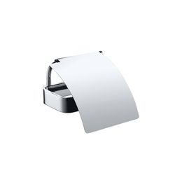 Brillantbad BOLO Papierrollenhalter mit Deckel Messing Chrom poliert 128x64x130 mm f&uuml;r Bad & WC >> zum Bohren
