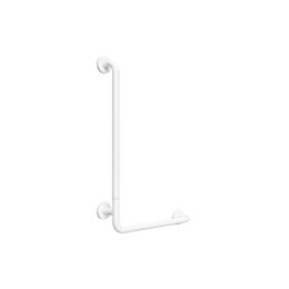 Brillantbad BELP Duschgriff Steckbar Links Eisen Wei&szlig; mit Abdeckung 110x625x885 mm, 120 kg Traglast f&uuml;r Bad & WC >> zum Bohren