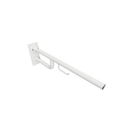 Brillantbad BELP St&uuml;tzklappgriff mit Toilettenpapierhalter Eisen Wei&szlig; mit Abdeckung 103x253x850 mm, 120 kg Traglast f&uuml;r Bad & WC >> zum Bohren
