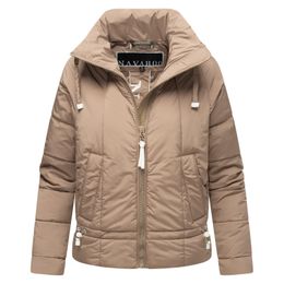 Navahoo Damen Winter Jacke Recyceltes Kurz Winterjacke gef&uuml;tterter Steh Kragen Luftzauber