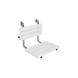 Brillantbad BELP Duschsitz am Griff h&auml;ngend Edelstahl poliert Kunststoff 440x500x507 mm, 120 kg Traglast f&uuml;r Bad & WC >> zum Einh&auml;ngen