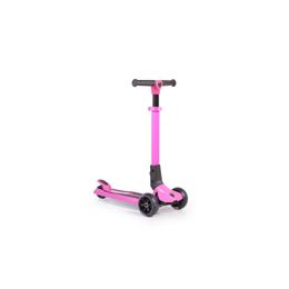 Byox Kinderroller Lamborghini 3 R&auml;der klappbar PU-R&auml;der ABEC-7 LED-R&auml;der Bremse pink