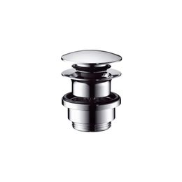 Hansgrohe Ablaufventil push-open DN32 chrom mit &Uuml;berlaufloch