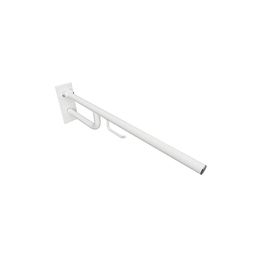 Brillantbad BELP St&uuml;tzklappgriff mit Toilettenpapierhalter Eisen Wei&szlig; 100x250x850 mm, 120 kg Traglast f&uuml;r Bad & WC >> zum Bohren