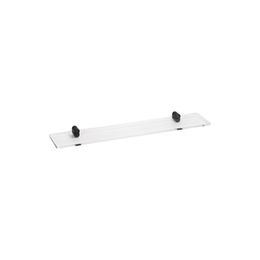Brillantbad BORGANIC BLACK Glasablage Messing Glas Schwarz 116x600x40 mm f&uuml;r Bad & WC >> zum Bohren
