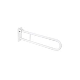 Brillantbad BELP St&uuml;tzklappgriff in U-Form Eisen Wei&szlig; 100x250x829 mm, 120 kg Traglast f&uuml;r Bad & WC >> zum Bohren