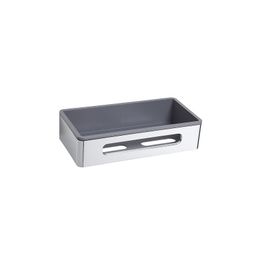Brillantbad BYTRO Seifenkorb Kunststoff Chrom poliert 139x279x65 mm f&uuml;r Bad & WC >> zum Bohren