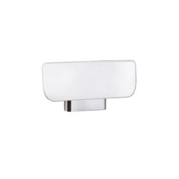 Brillantbad BELP R&uuml;ckenlehne Aluminium Chrom Kunststoff Wei&szlig; 340x185x80 mm f&uuml;r Bad & WC >> Zubeh&ouml;r