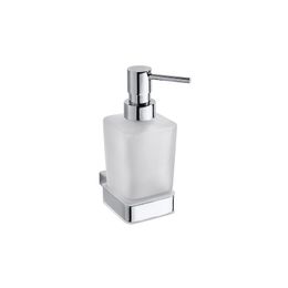 Brillantbad BIA Glasseifenspender Messing Glas Chrom 65x150x120 mm, 250 ml f&uuml;r Bad & K&uuml;che >> zum Bohren