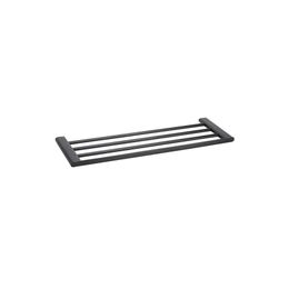 Brillantbad BORGANIC BLACK Handtuchablage Edelstahl Schwarz 214x640x20 mm f&uuml;r Bad & WC >> zum Bohren