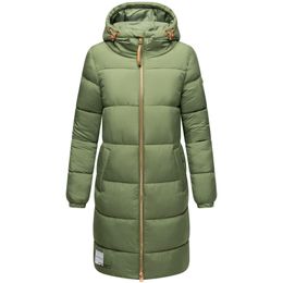 Marikoo Damen Winter Steppmantel Stepp Jacke Mantel Parka warm mit Kapuze Nomadiaa
