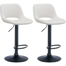 CLP 2er Set Barhocker Camden I Samt-Bezug