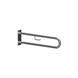 Brillantbad BELP St&uuml;tzgriff in U-Form mit Toilettenpapierhalter Edelstahl geb&uuml;rstet 100x250x866 mm, 120 kg Traglast f&uuml;r Bad & WC >> zum Bohren