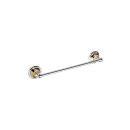 Brillantbad BETRO GOLD Handtuchhalter Messing Gold Chrom 365x65x65 mm f&uuml;r Bad & WC >> zum Bohren