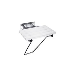 Brillantbad BELP Duschklappsitz Edelstahl geb&uuml;rstet Kunststoff 440x460x450 mm, 200 kg Traglast f&uuml;r Bad & WC >> zum Bohren