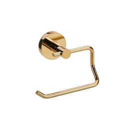 Brillantbad BILLO Papierrollenhalter ohne Deckel Messing Gold poliert 90x140x95 mm f&uuml;r Bad & WC >> zum Bohren oder Kleben*