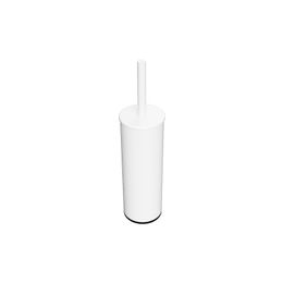 Brillantbad WHITE WC-B&uuml;rstengarnitur Messing Wei&szlig; 95x385x90 mm f&uuml;r Bad & WC >> zum Bohren oder Freistehend anwendbar