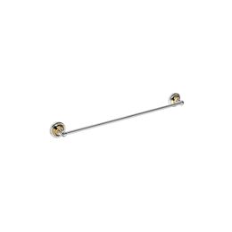 Brillantbad BETRO GOLD Handtuchhalter Messing Gold Chrom 665x65x65 mm f&uuml;r Bad & WC >> zum Bohren